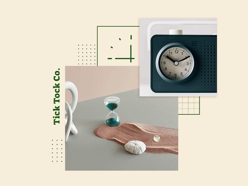 Tic Toc Day by Alice Korenyouk for Wix Studio on Dribbble
