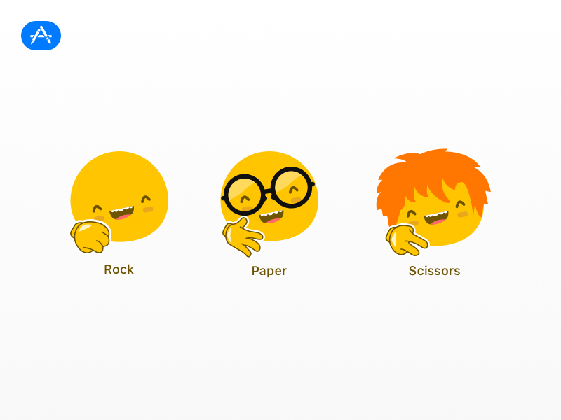 Rock Paper Scissors for iMessage by Maksim Petriv on Dribbble