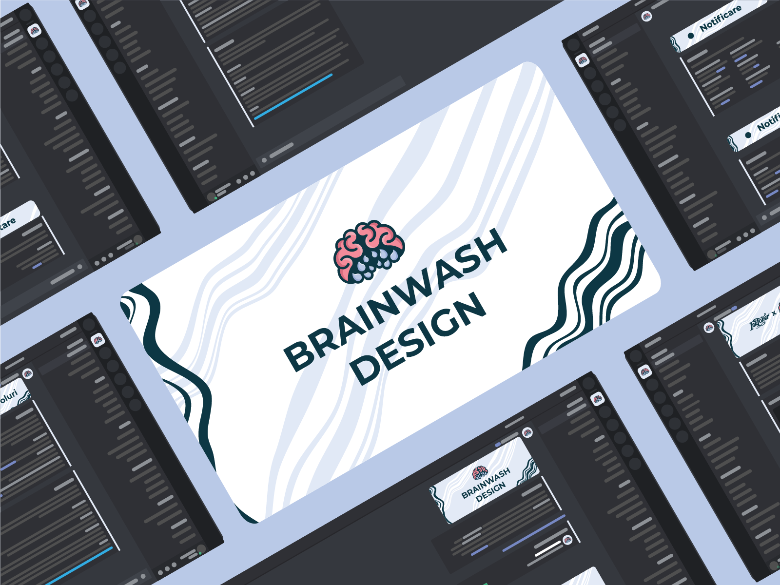 Brainwash Branding by Ene Adrian on Dribbble