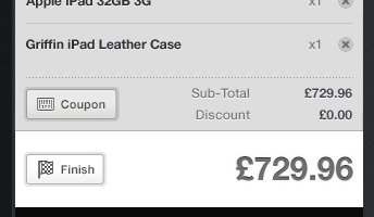 iPad Shopping Cart UI #2 by Chris Johnson on Dribbble