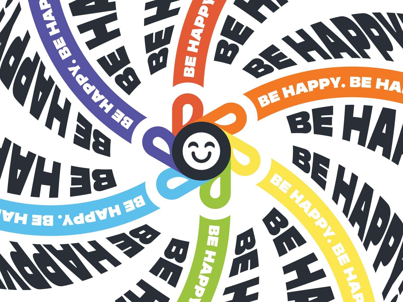 Be Happy Advertisment by Brice Brown on Dribbble