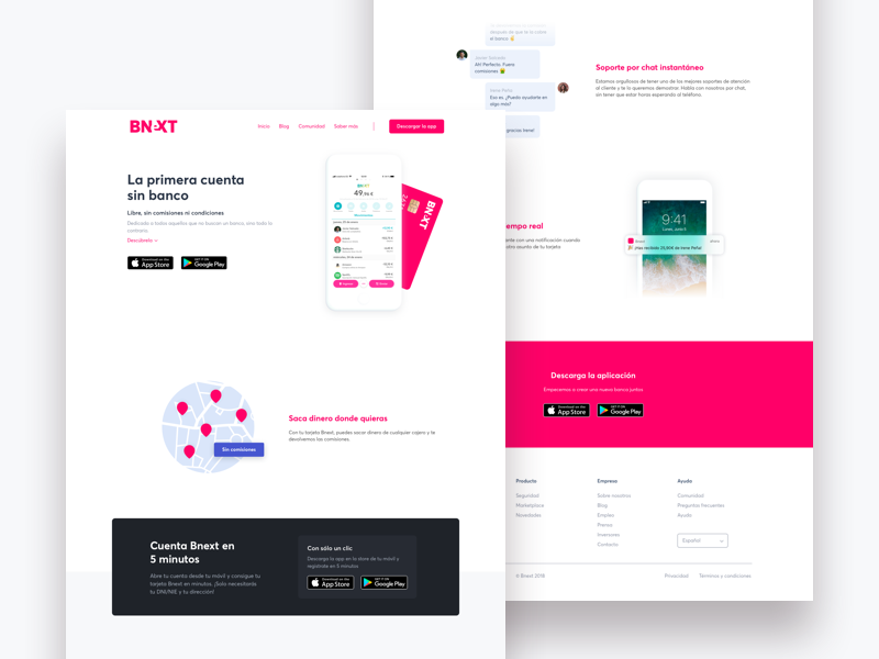 Bnext - Landing page by Nil on Dribbble