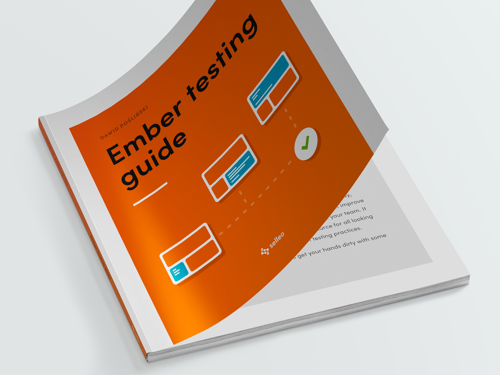 Ember Testing Guide ebook design by Arek Janik for Selleo - UX & UI ...