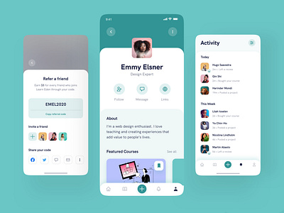 Learn Eden Education UI Kit by Angela Paguirigan on Dribbble