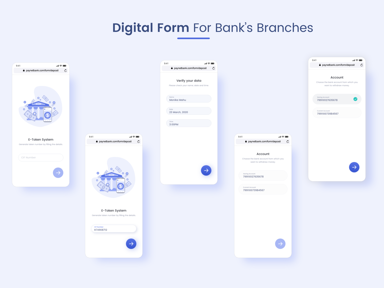 Banking Services Form Design by Monika Mahur on Dribbble