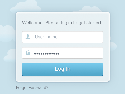 Flight booking web-app login by Hilit Egozi on Dribbble