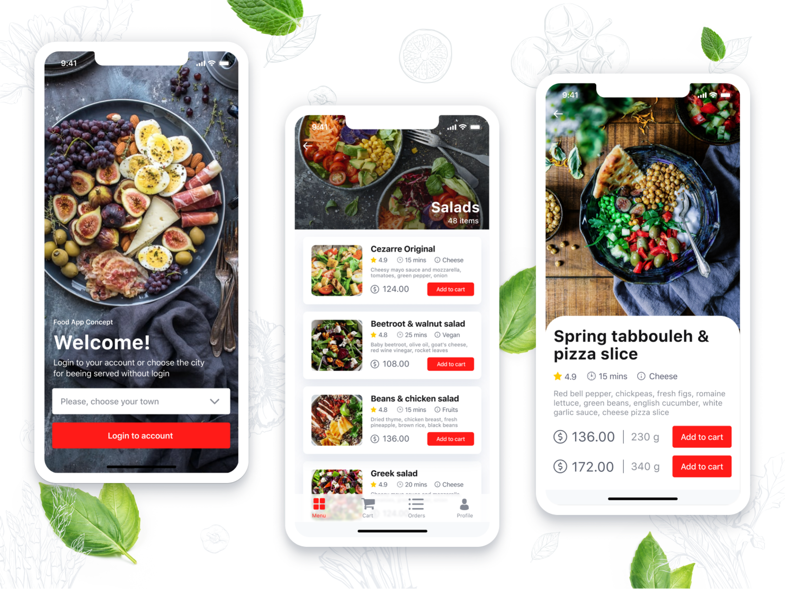 Food Catering App Concept by Viktoriia Uhryn for EPAM Design Team on ...