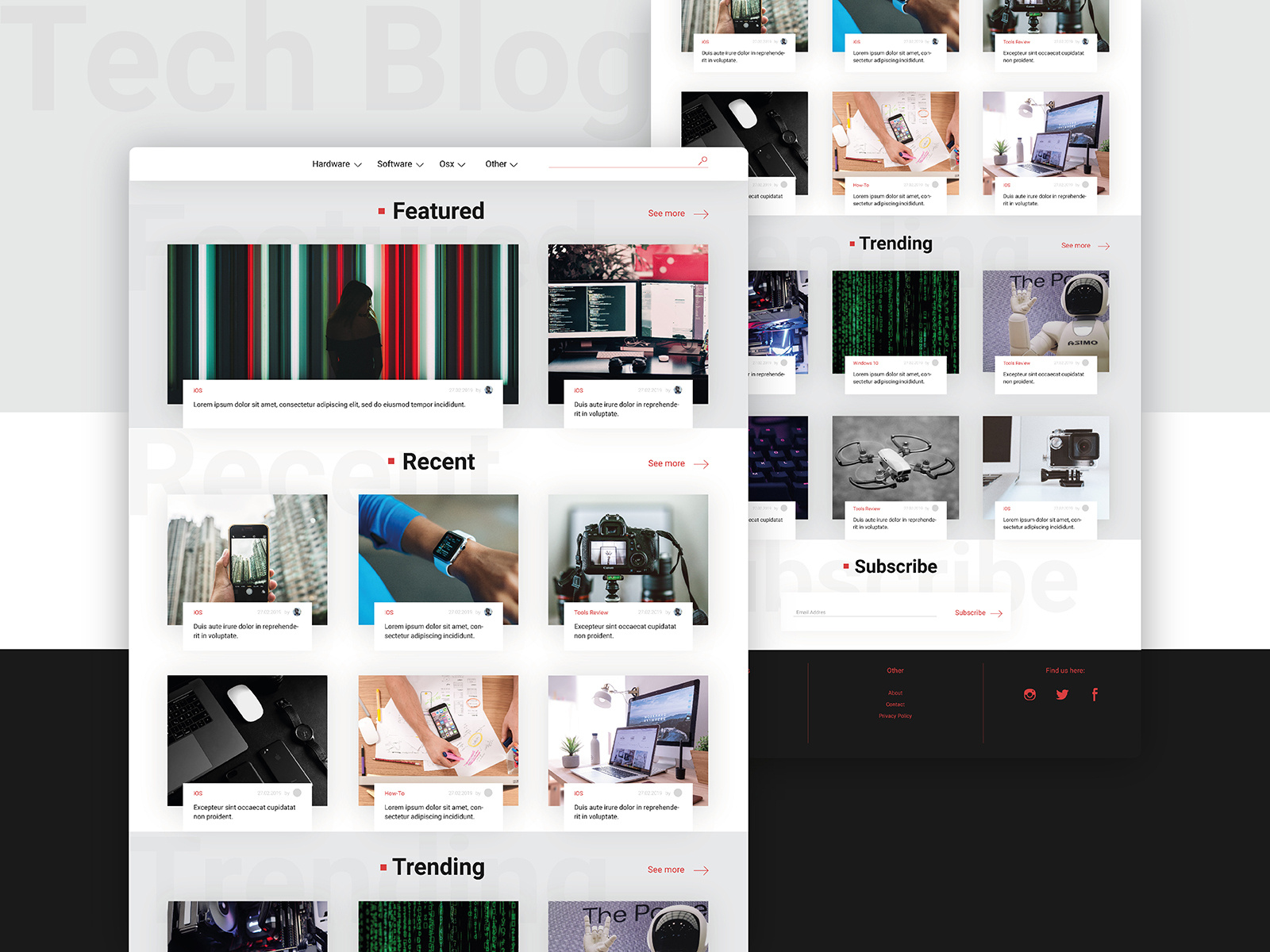 Tech Blog by Małgorzata Kozela on Dribbble