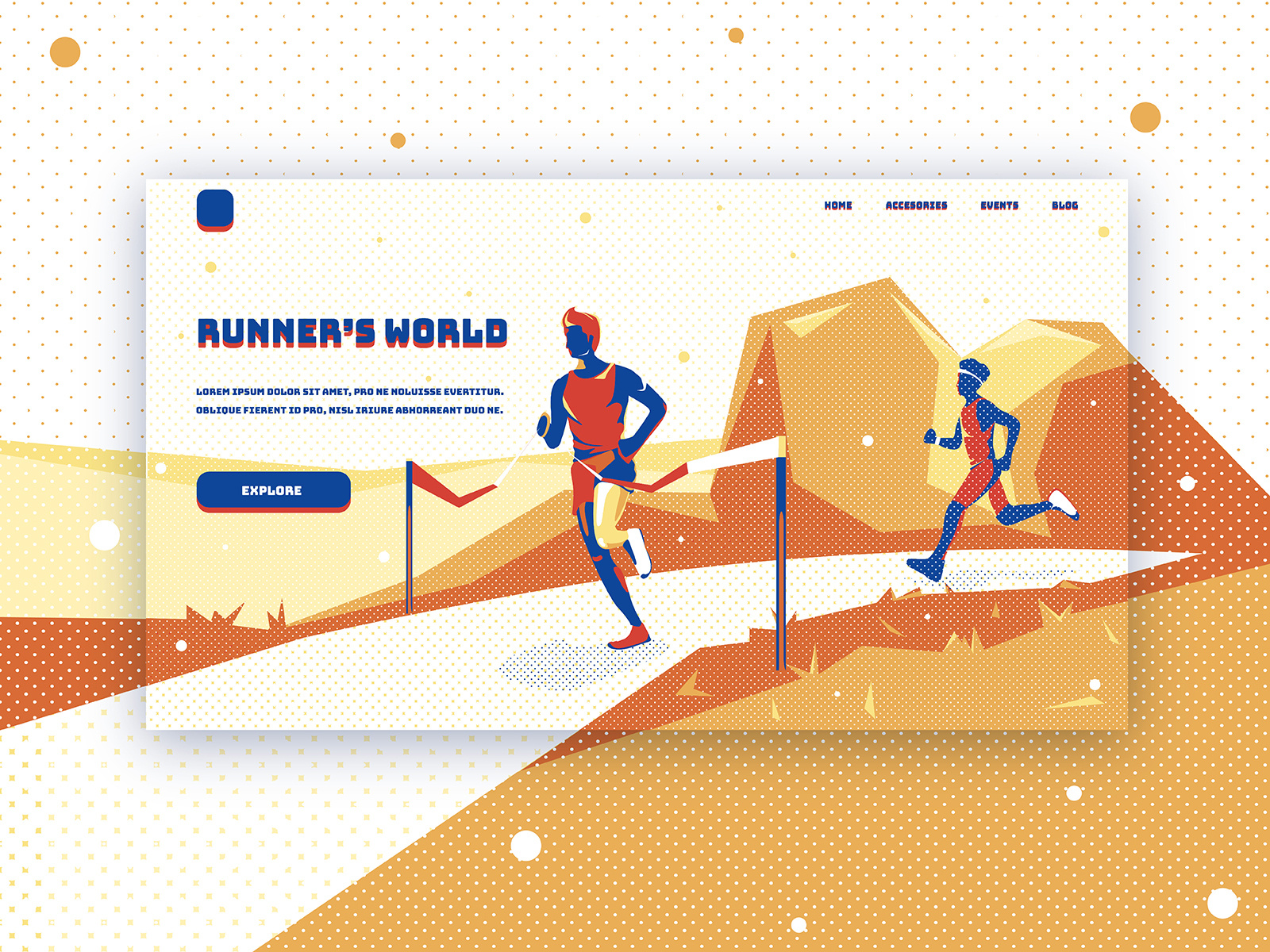 Runners website by Małgorzata Kozela on Dribbble
