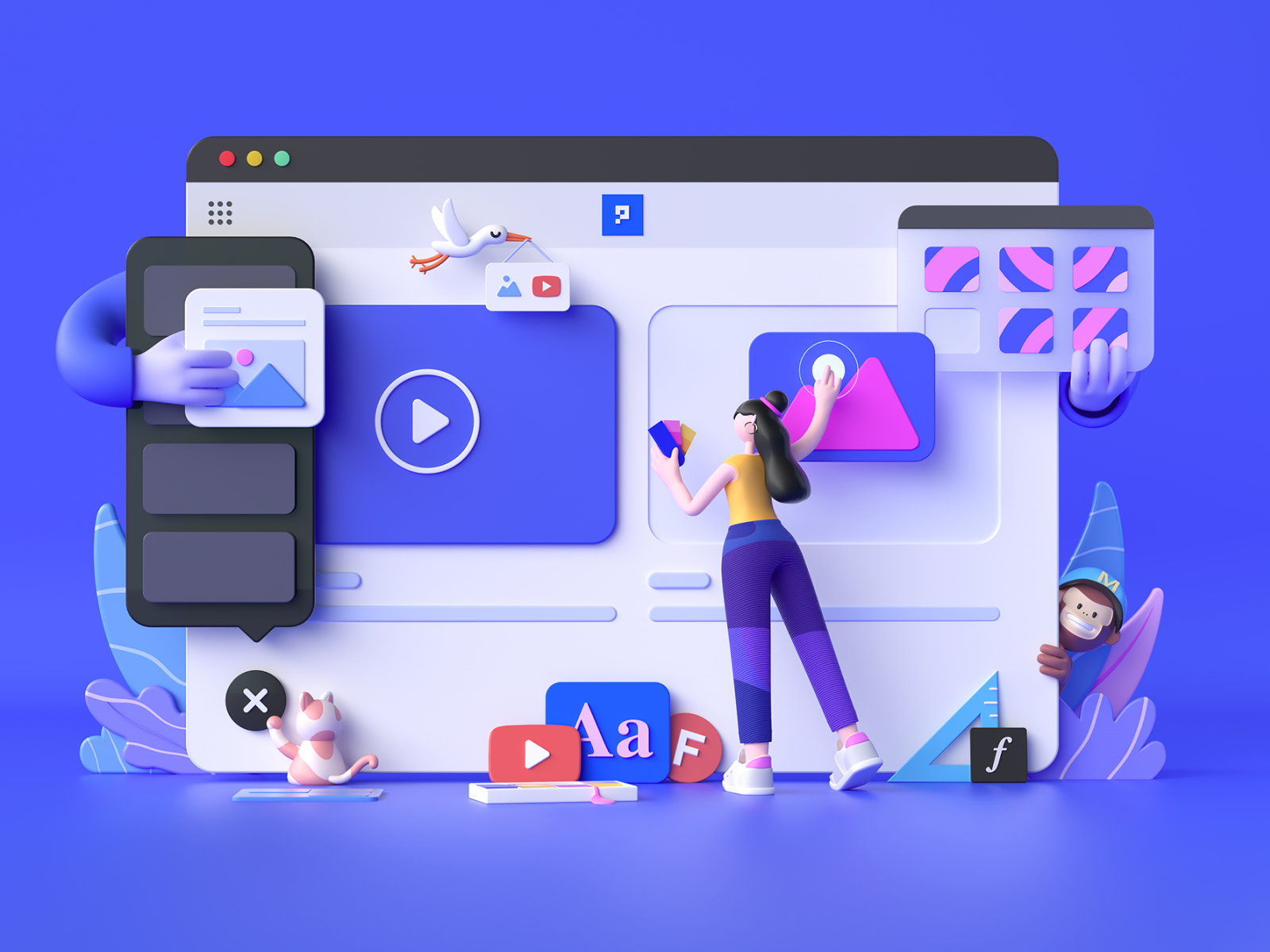 Pixely landingpage by Vikiiing for Vitality Studio on Dribbble