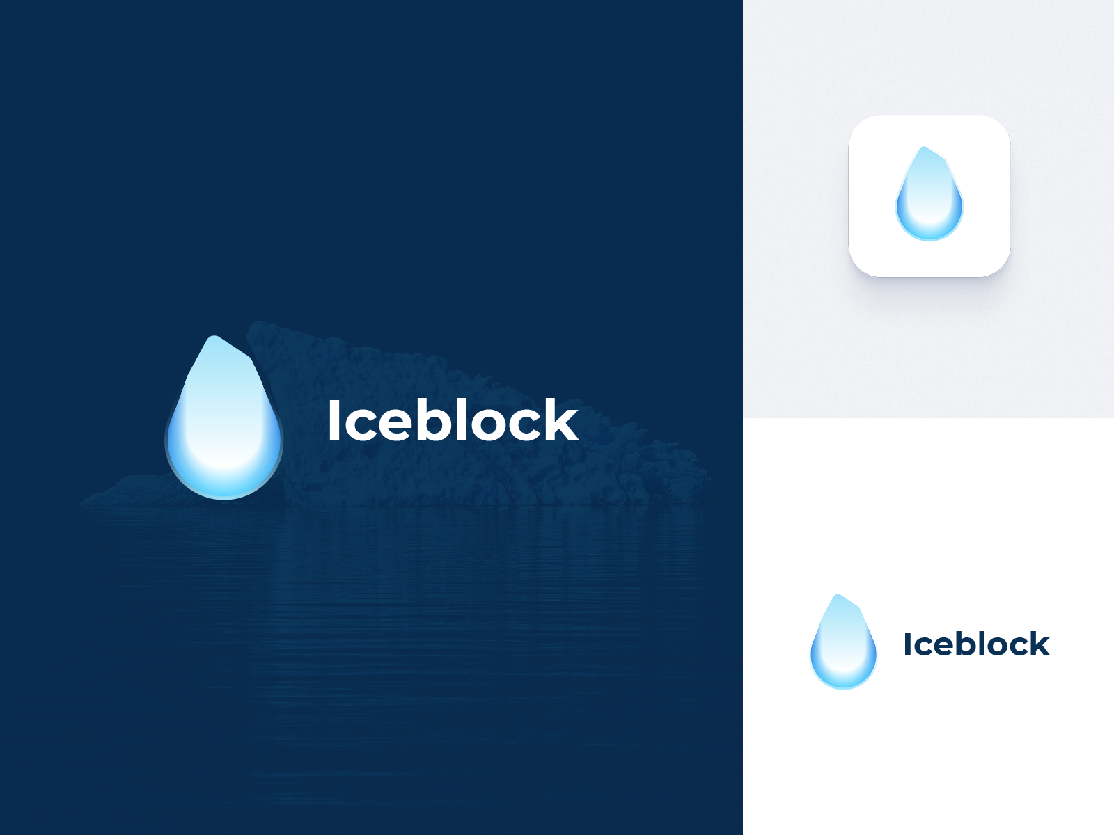Iceblock logo by Oussama Yahmi on Dribbble