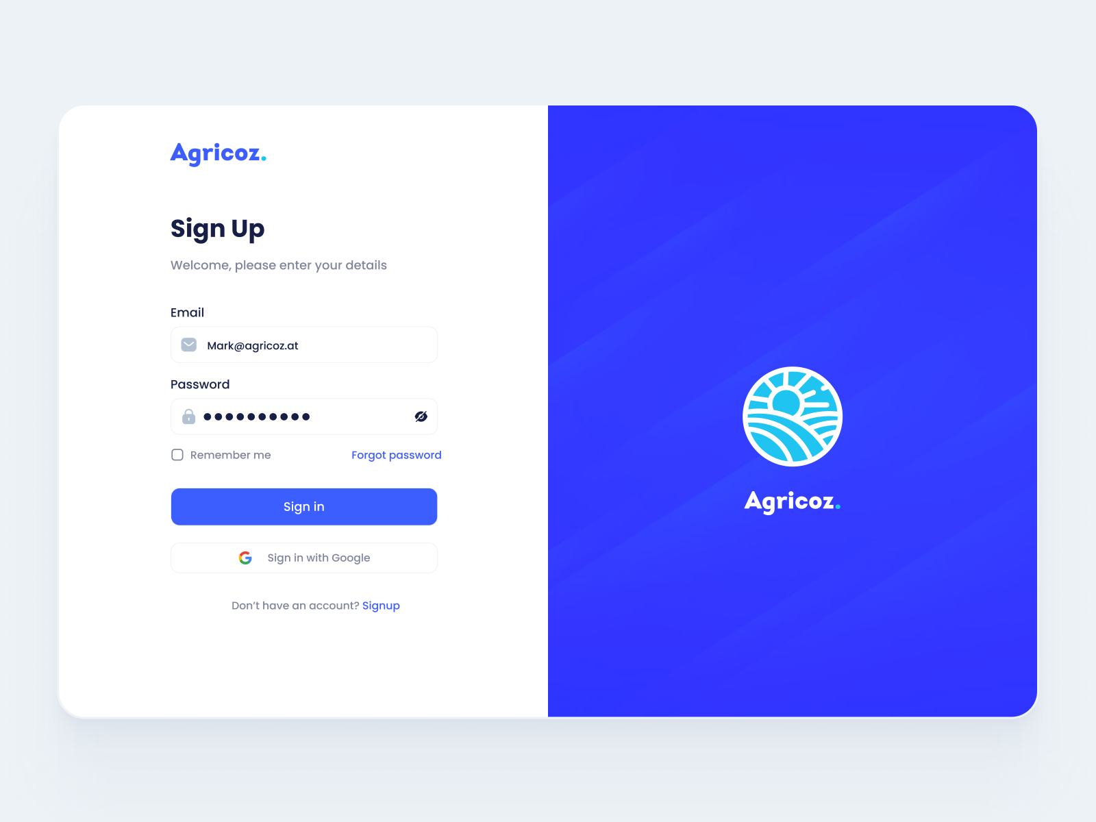 Dashboard - Login/Signup by Oussama Yahmi on Dribbble