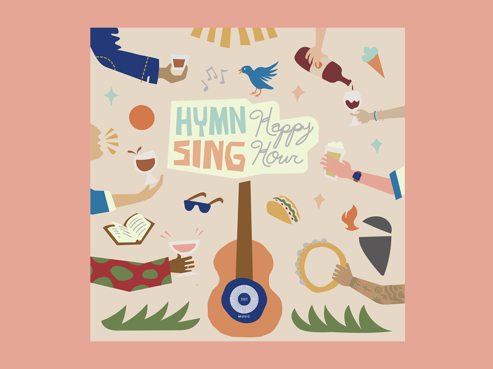 Hymn Sing Happy Hour by brenton_clarke on Dribbble