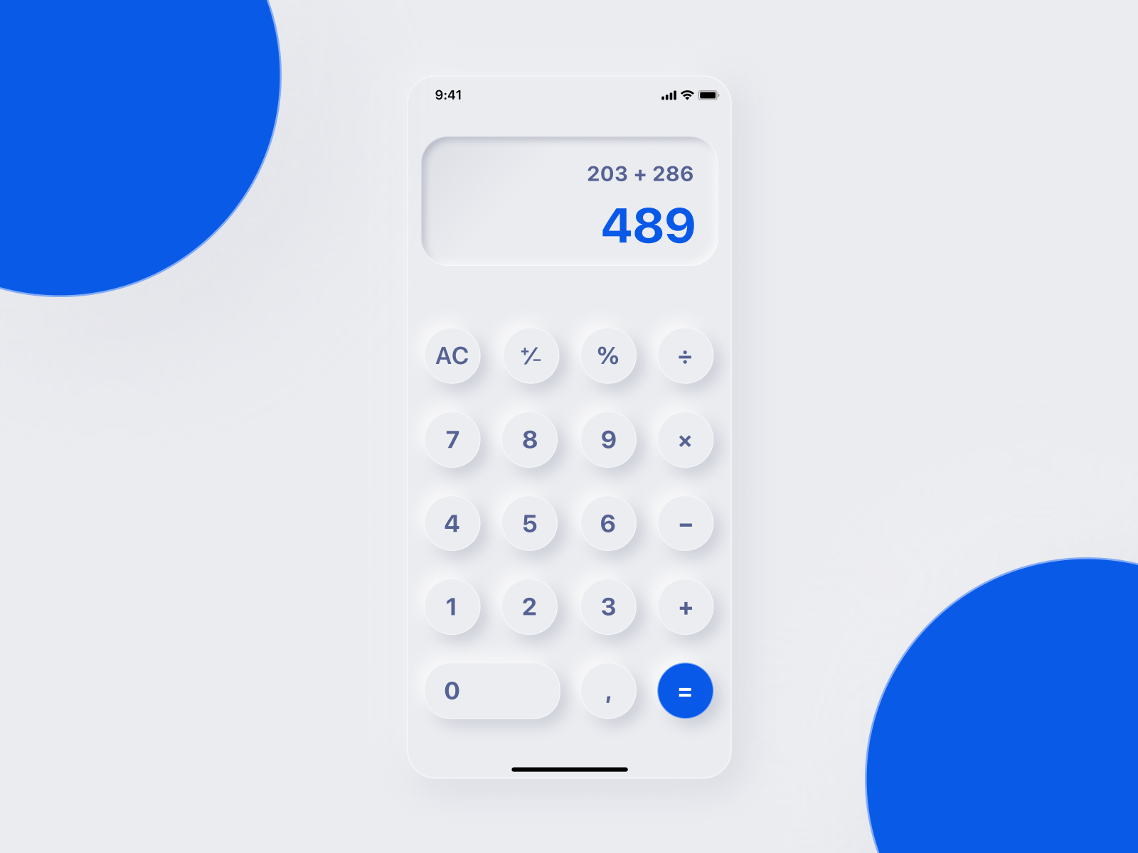 Daily UI #004 - Calculator by Anastasia Lapikova on Dribbble