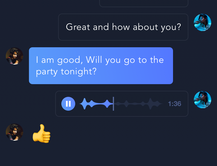 Hi!! Chat App by Tribhuvan Suthar on Dribbble