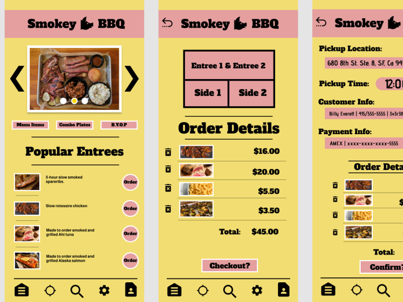 Mockup BBQ App by Holden on Dribbble