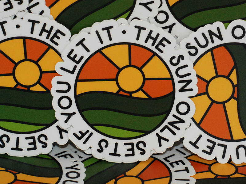 Sunset Sticker by Taylor Cashdan on Dribbble