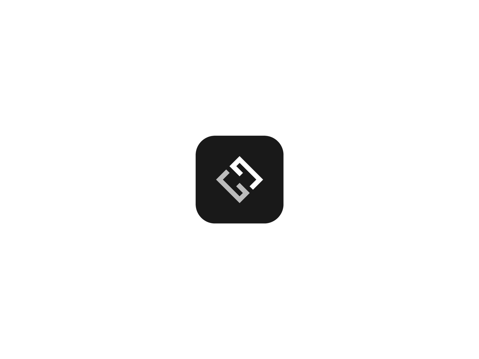 GG icon - black. by Facu Montanaro on Dribbble