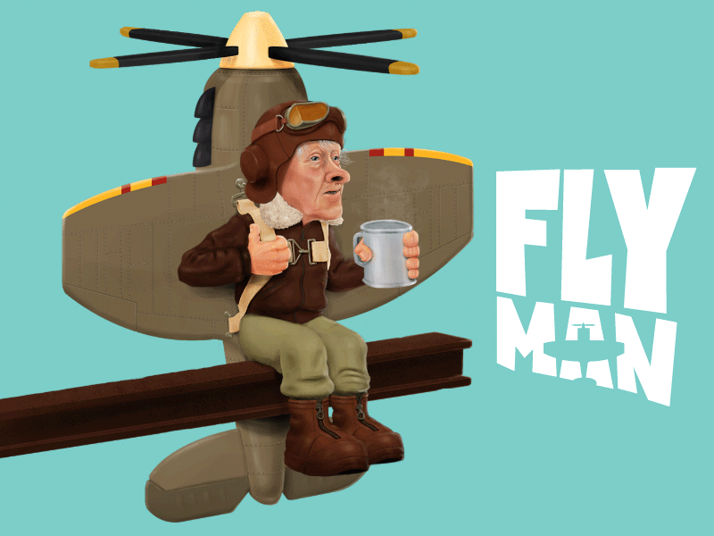 Flyman game character concept by Igor Udushlivy on Dribbble