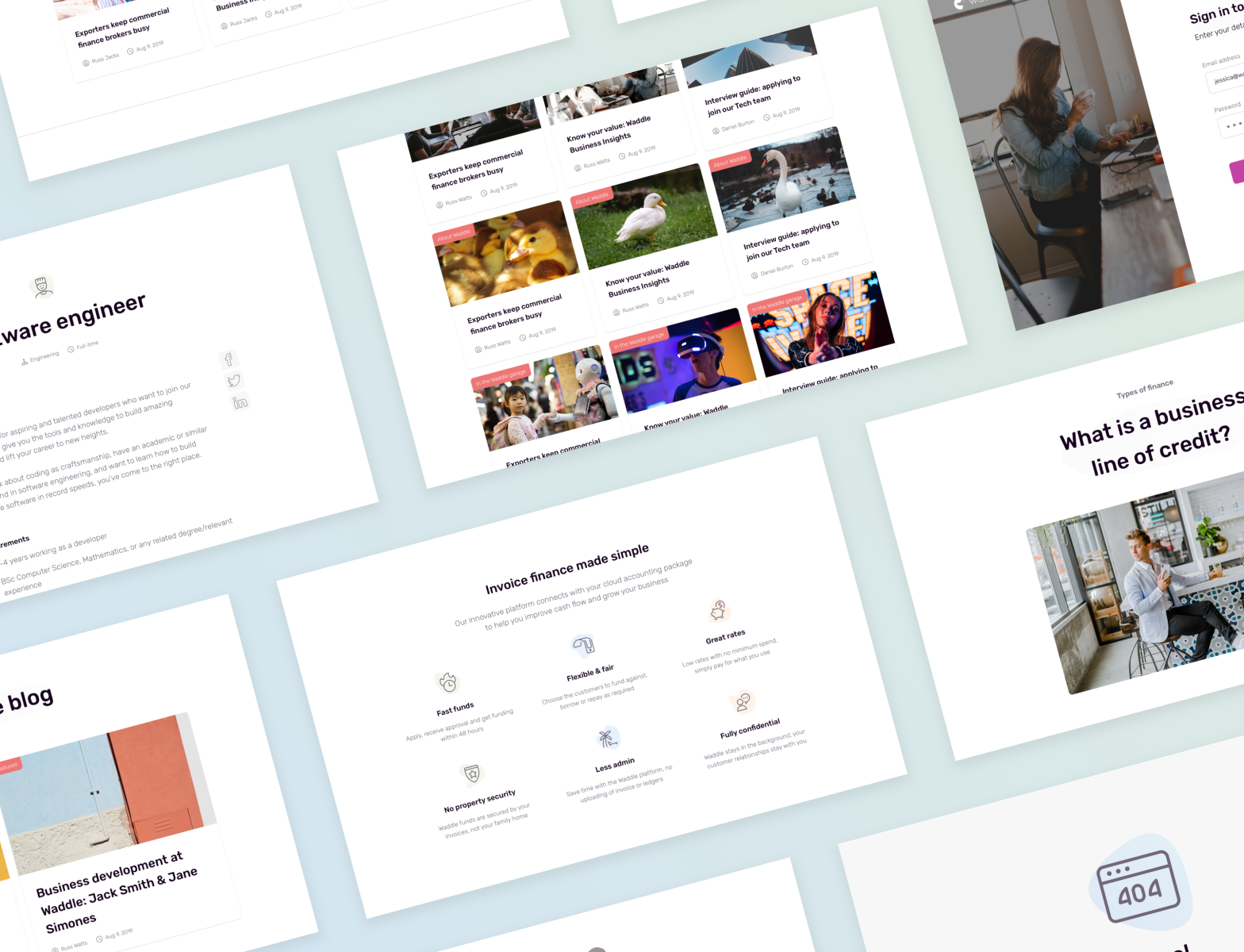Waddle Website by Yong Rhee on Dribbble