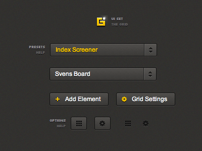 Grid UI Set (HTML/CSS) by Sven Read on Dribbble