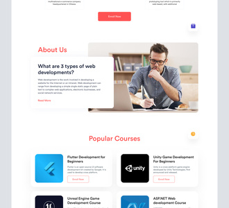 Online Learning Landing Page by Mike Taylor for Landing Page Heaven on ...