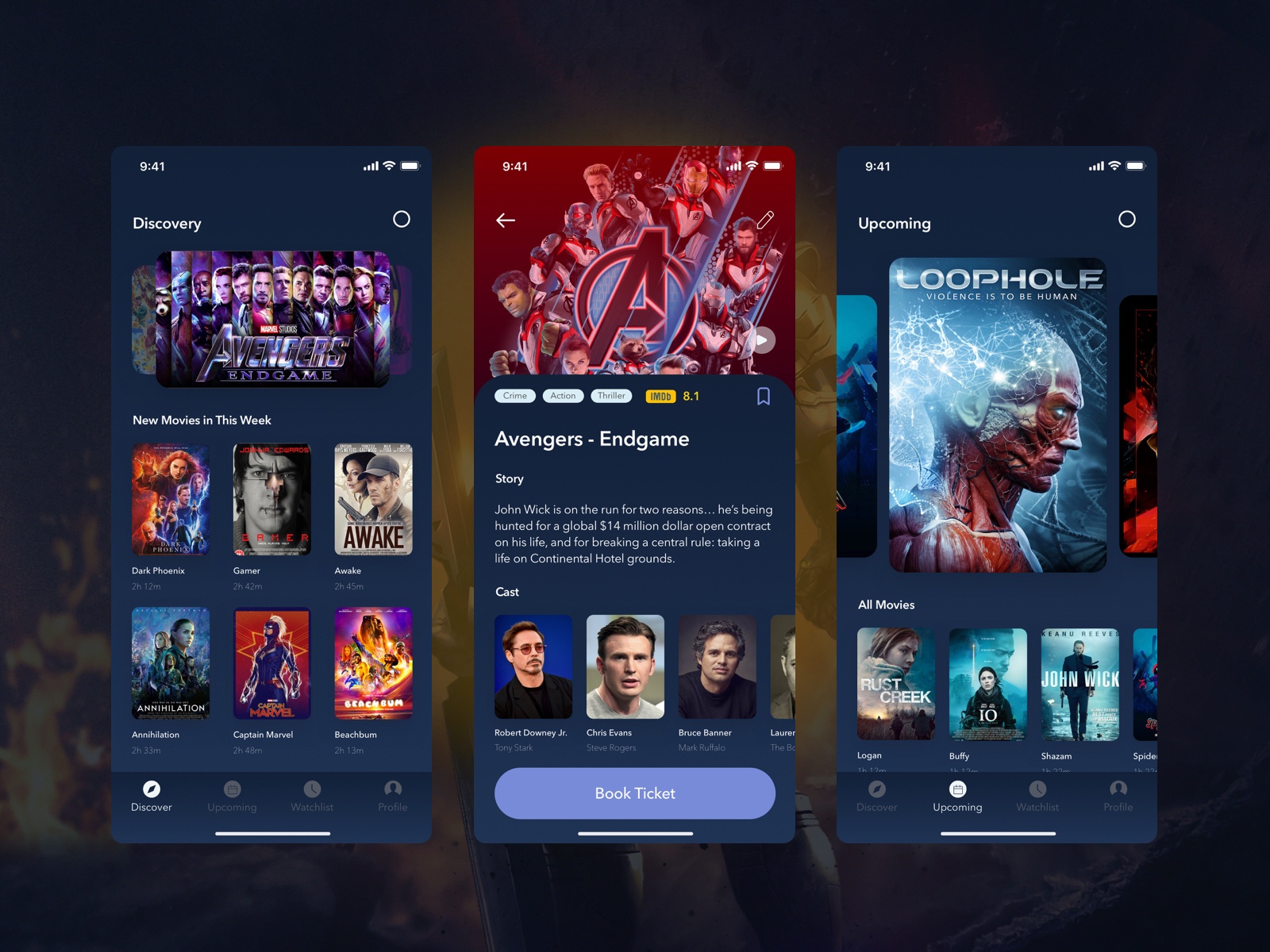 Cinestar - Cinema Ticket Booking App by Mike Taylor on Dribbble