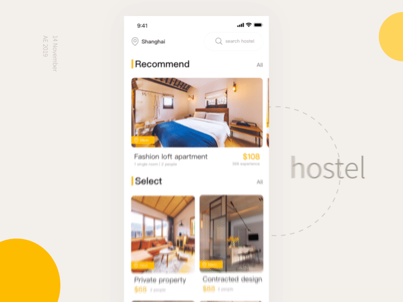 Browse thousands of Hostel App images for design inspiration | Dribbble