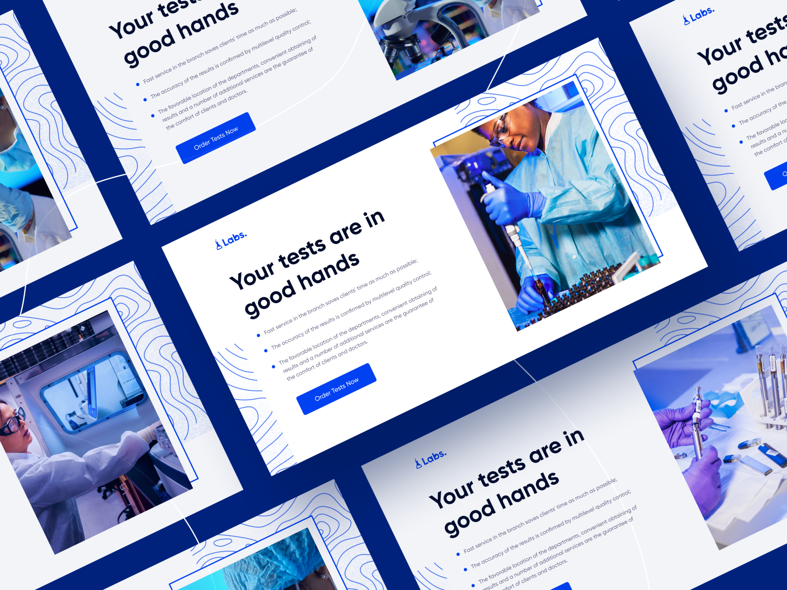 Laboratory Marketing Banners by Julia Kasianova on Dribbble