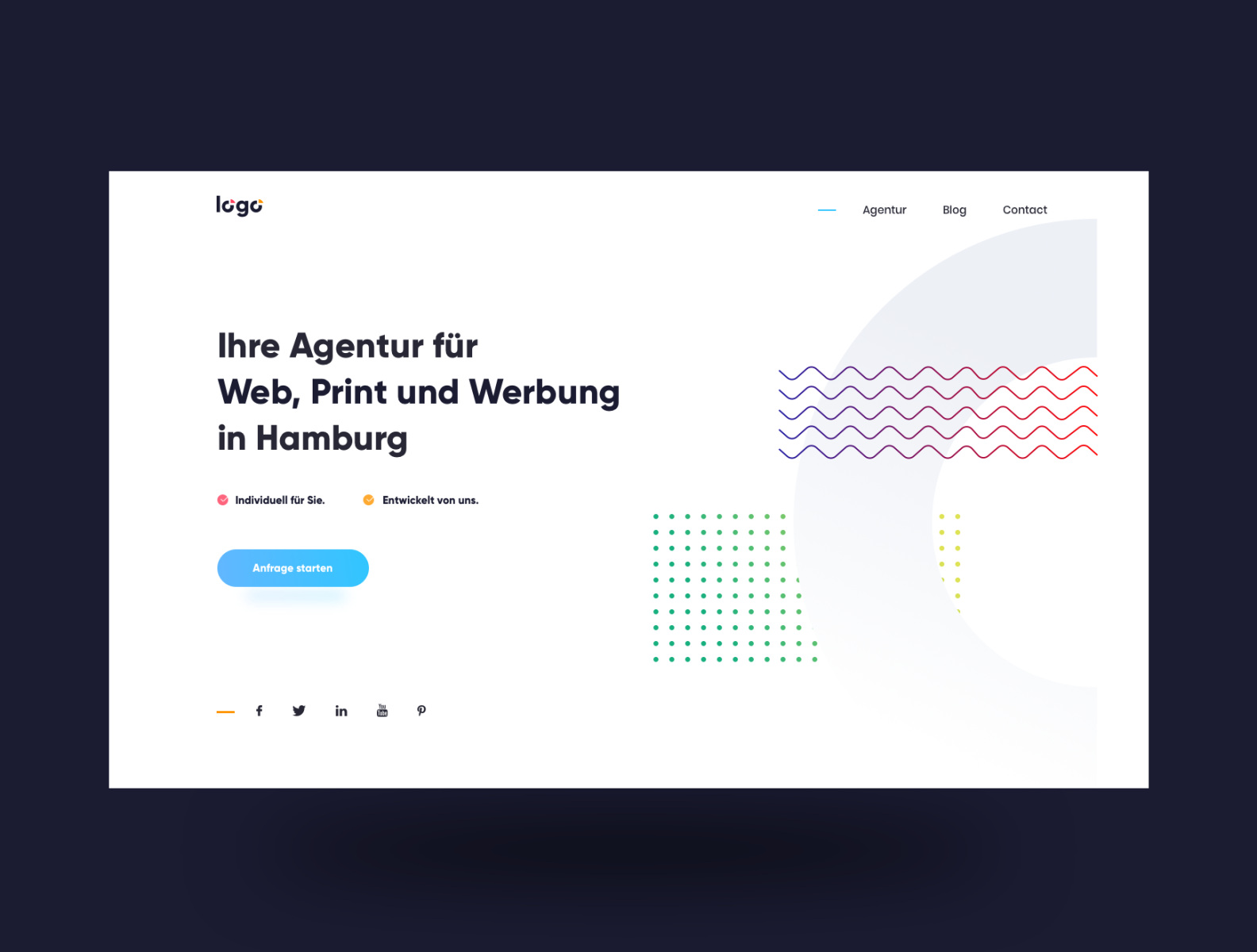Abstract home page by Oksana Veskera on Dribbble