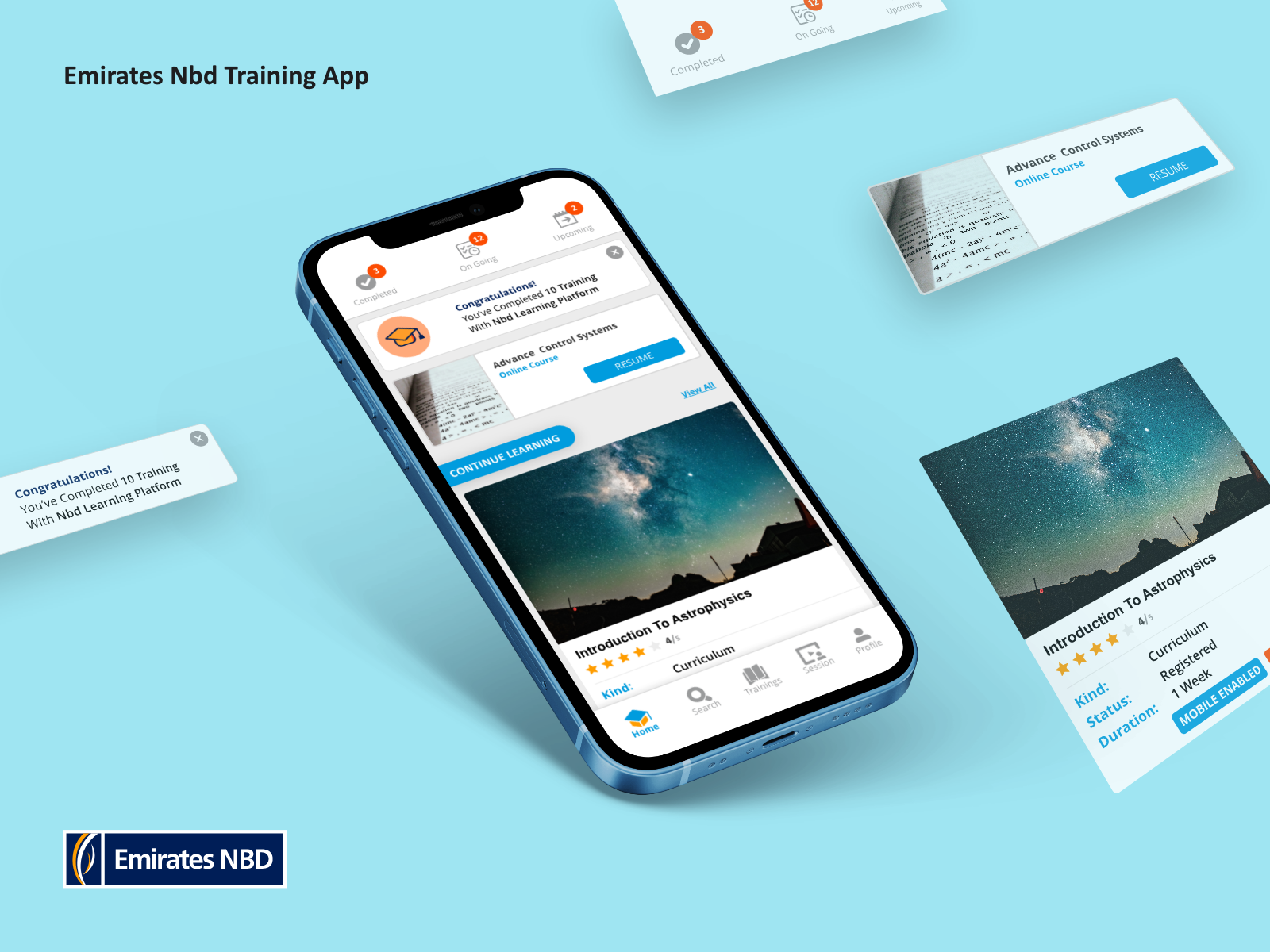 Emirates NBD Training APP by Mazen Pacha on Dribbble