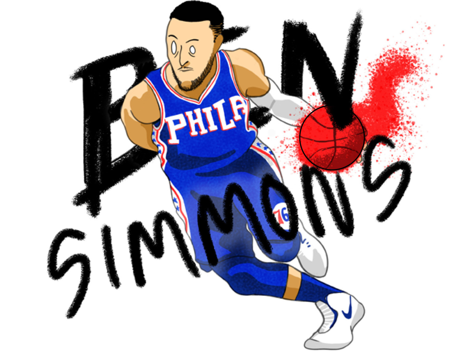 Ben Simmons by Jay Holladay on Dribbble