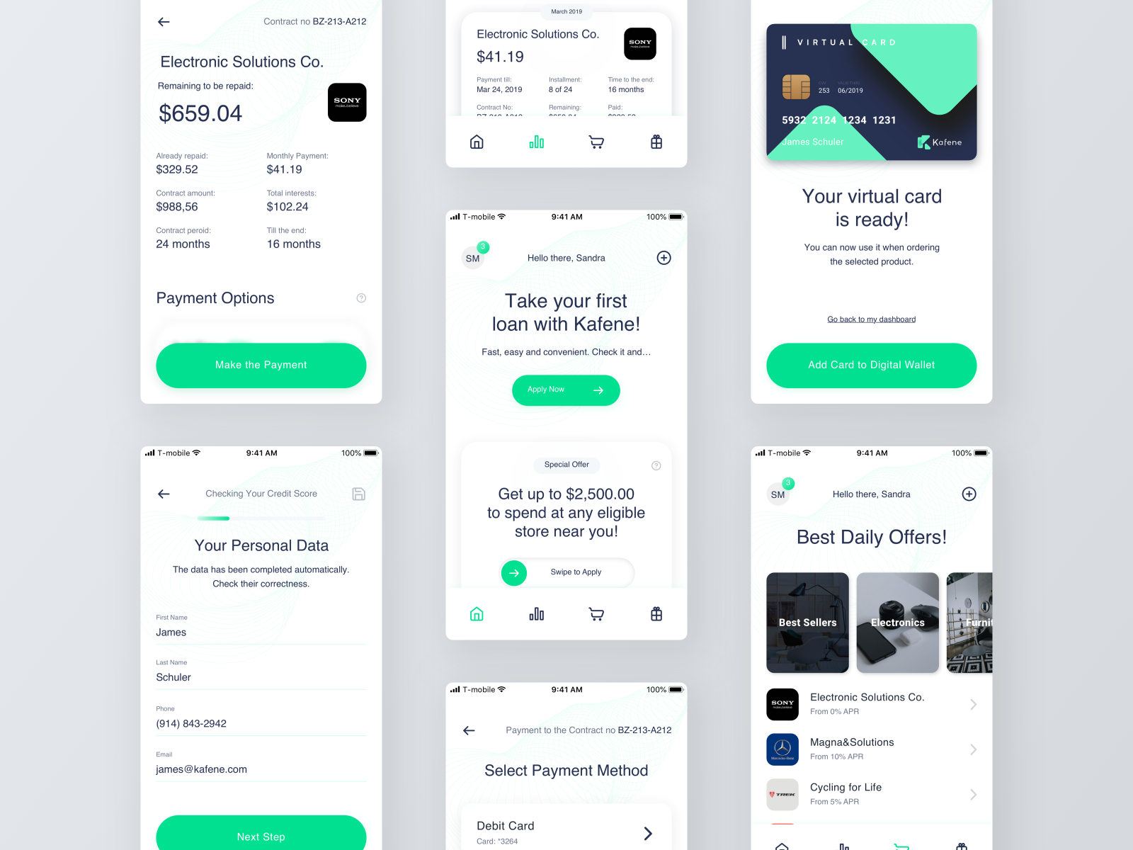 Loan App UI by Ryszard for tonik on Dribbble