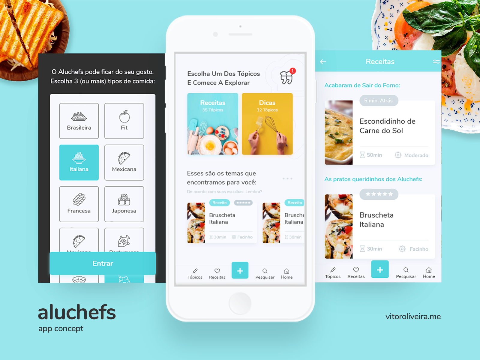Aluchefs | UX + UI by Vitor Oliveira on Dribbble