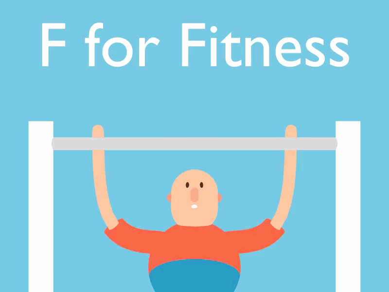 F for Fitness by Michael Schwartz on Dribbble