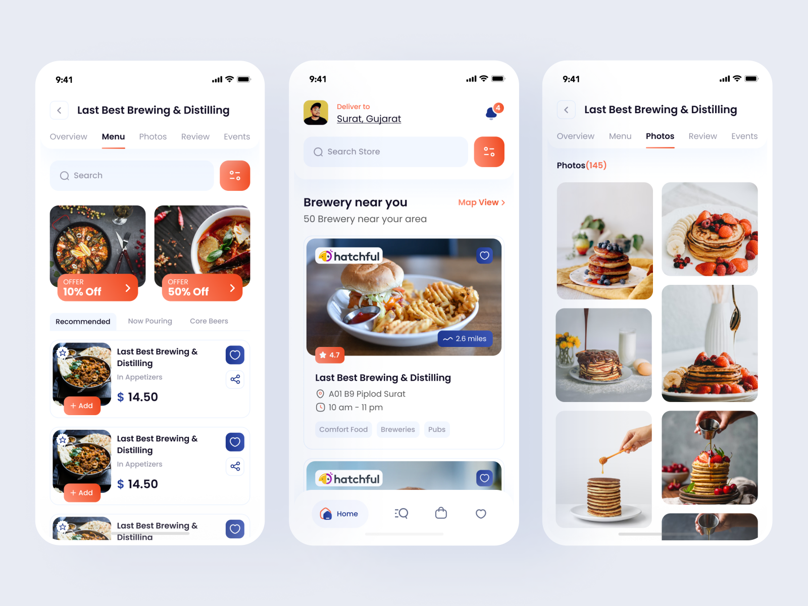 Foodiee App by Hardik D on Dribbble