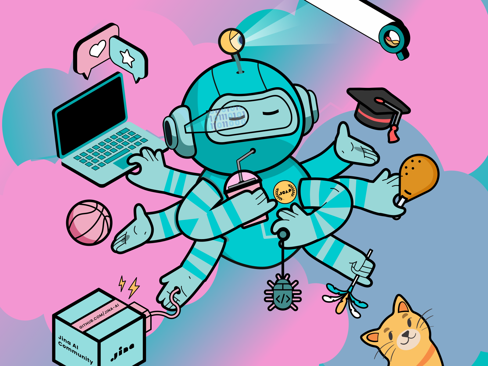Gen Z robot by Tianshi Kan on Dribbble