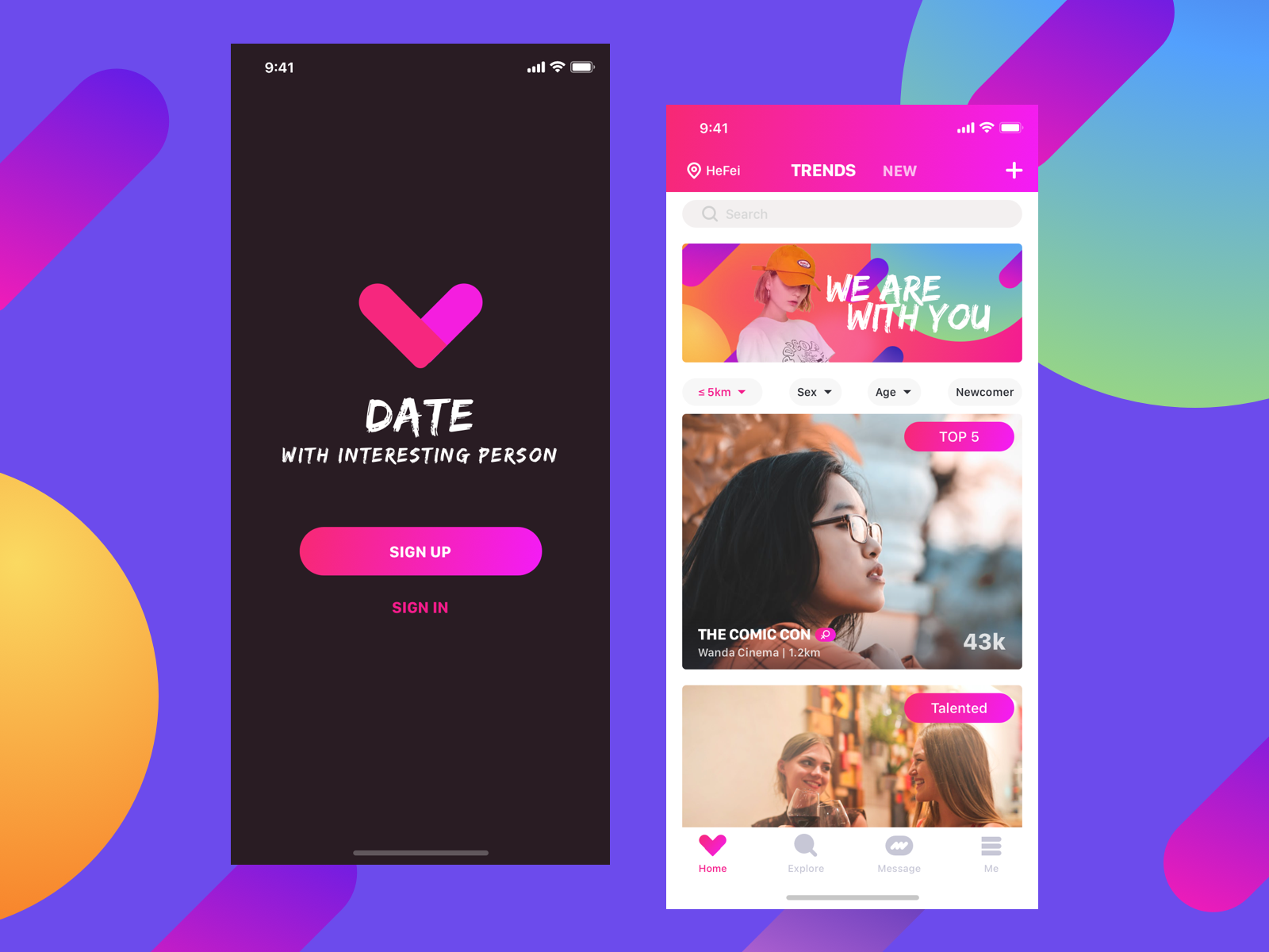 Date App by Mr_Zhan on Dribbble