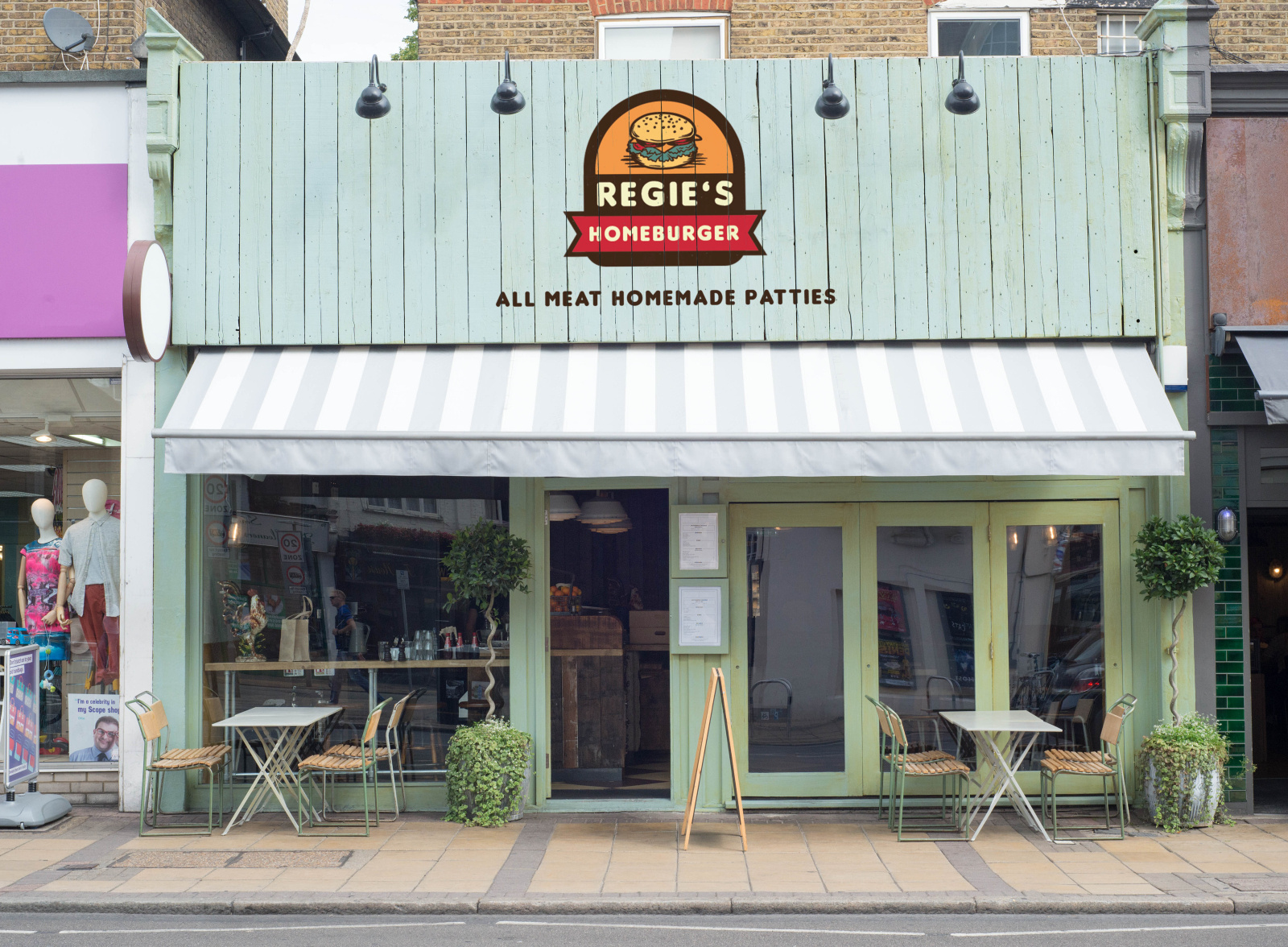 Regie's Homeburger | Logo by Angel Rubio on Dribbble