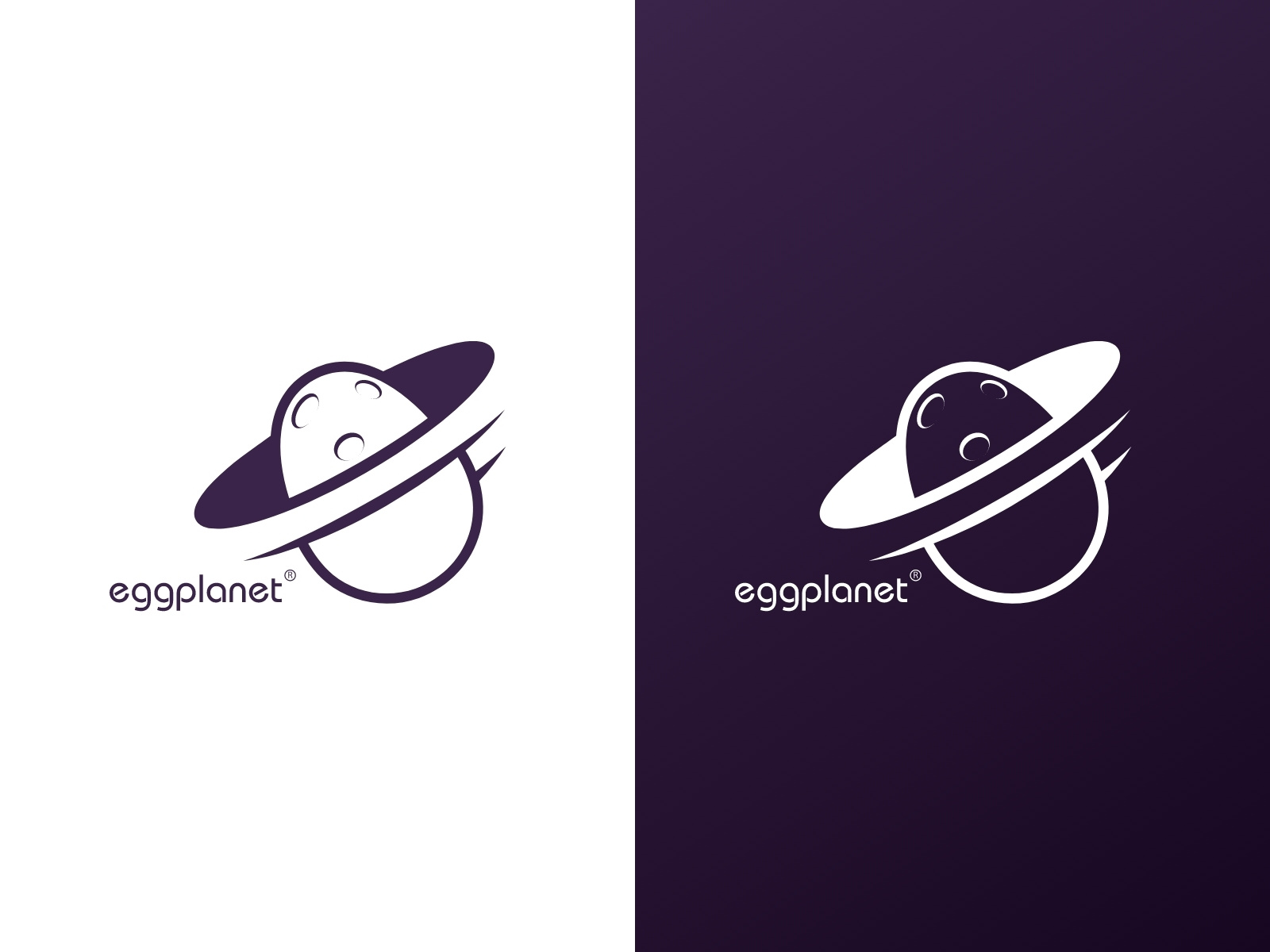 Eggplanet Logo Concept by Navid Nadjm on Dribbble