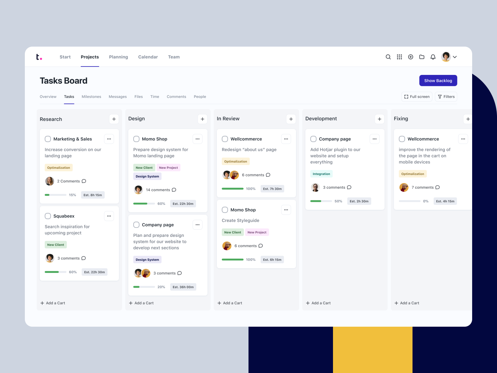 Teamwork - Tasks Board concept redesign by Kamil Głowiński for ...