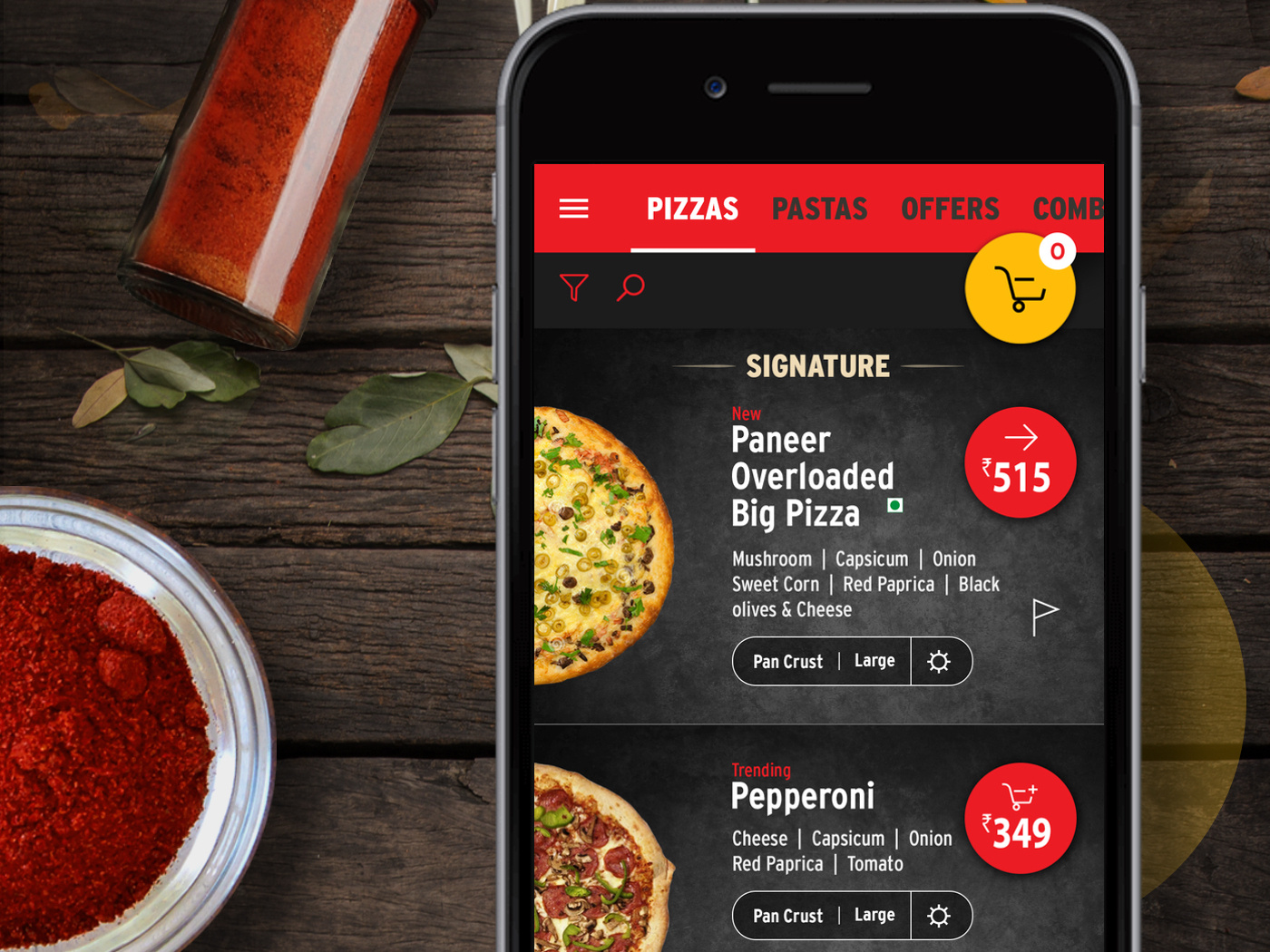 Pizza Hut Mobile design by Screenroot on Dribbble