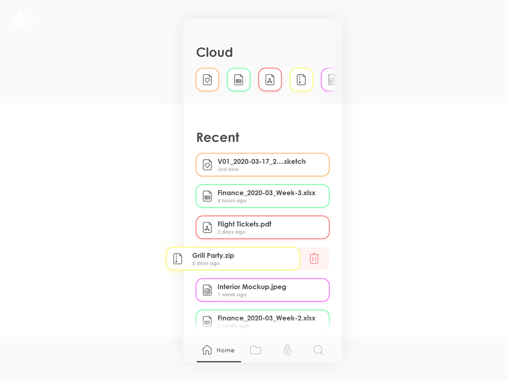 Cloud client · App design concept by Almási Gergő on Dribbble