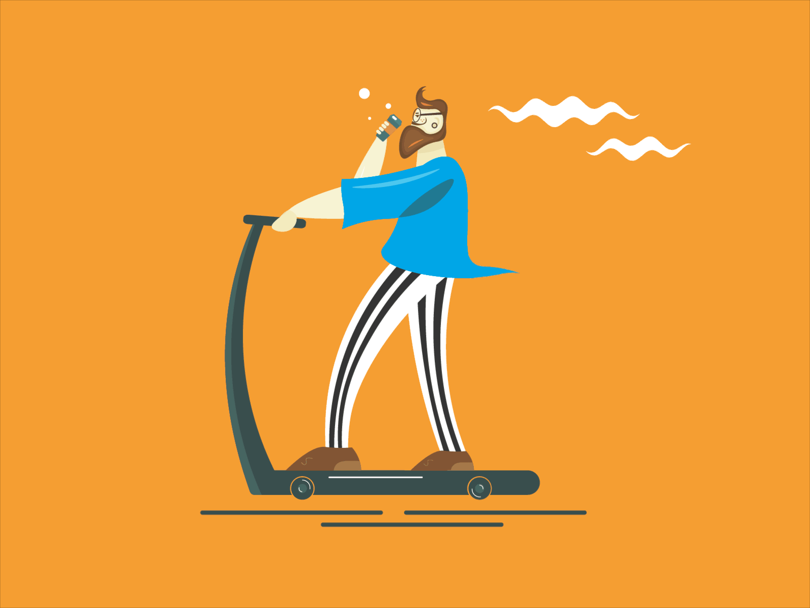 Flat illustration in adobe illustrator. Motion animation in AE. by Anna ...