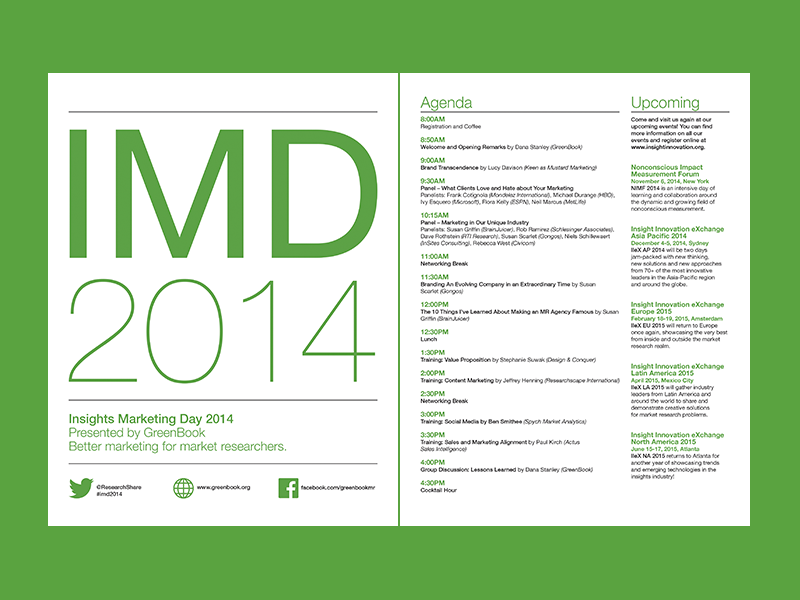 IMD Schedule by Meg Butler on Dribbble