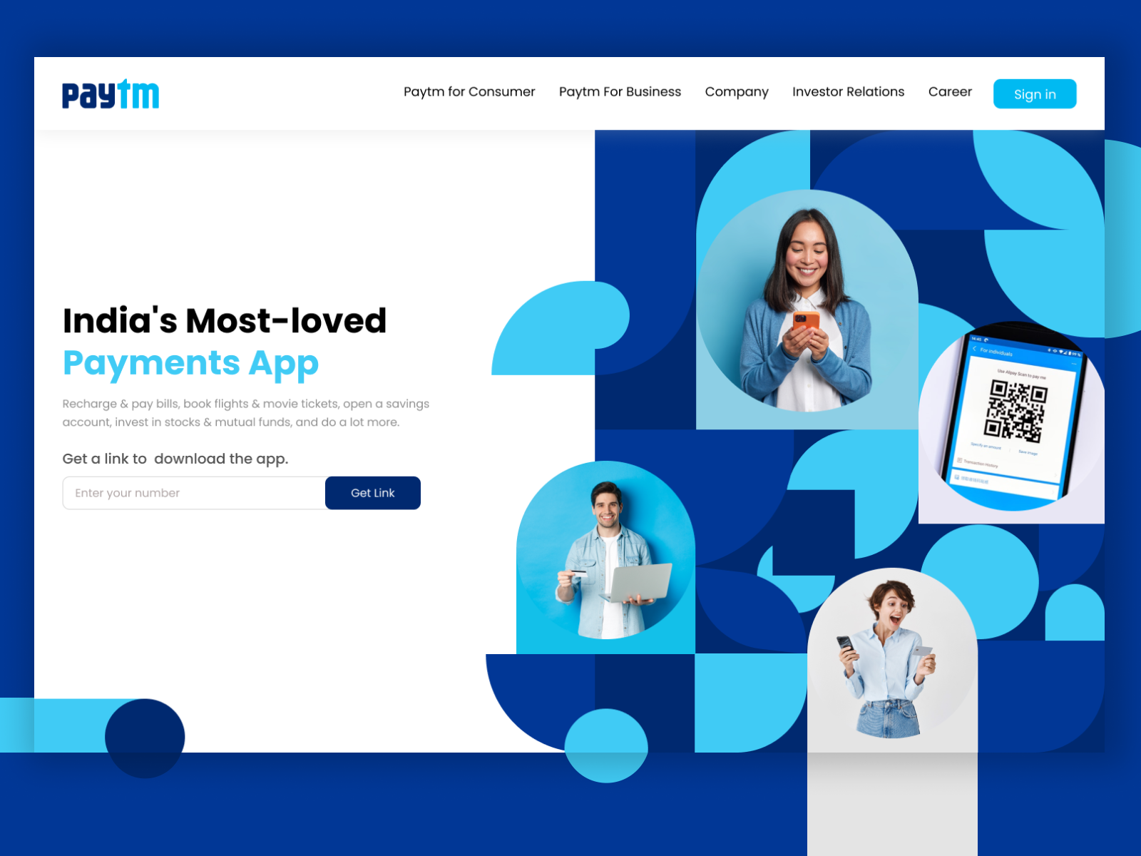 Paytm website Design by Pratibha Baluni on Dribbble
