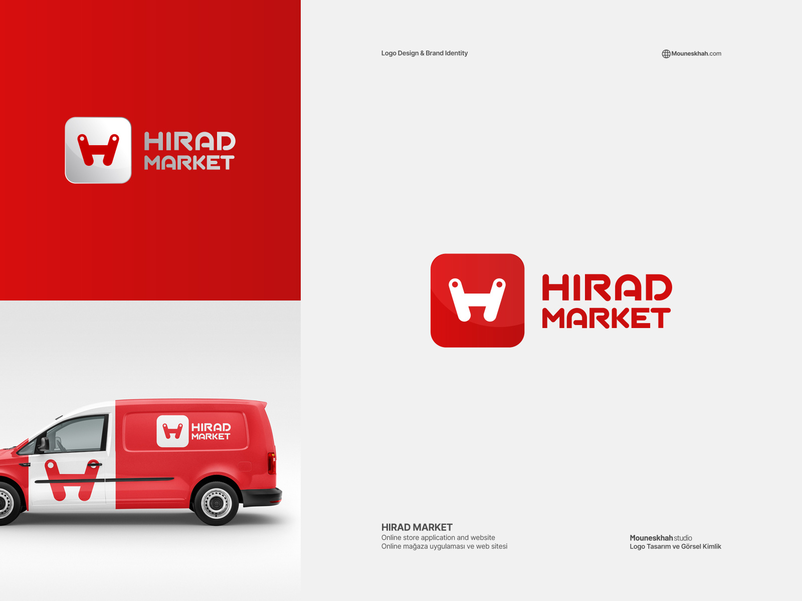 HIRAD MARKET | Logo Design by Mouneskhah on Dribbble