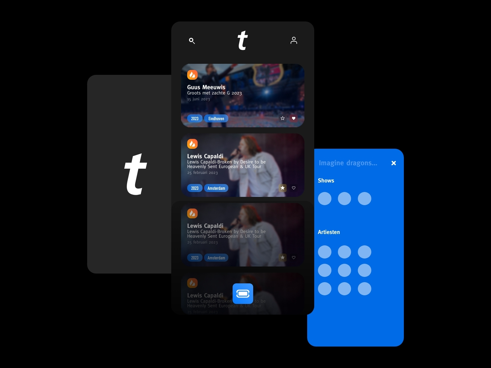 Ticketmaster App Landing by Martijn van de Laar | Mvdlnl on Dribbble