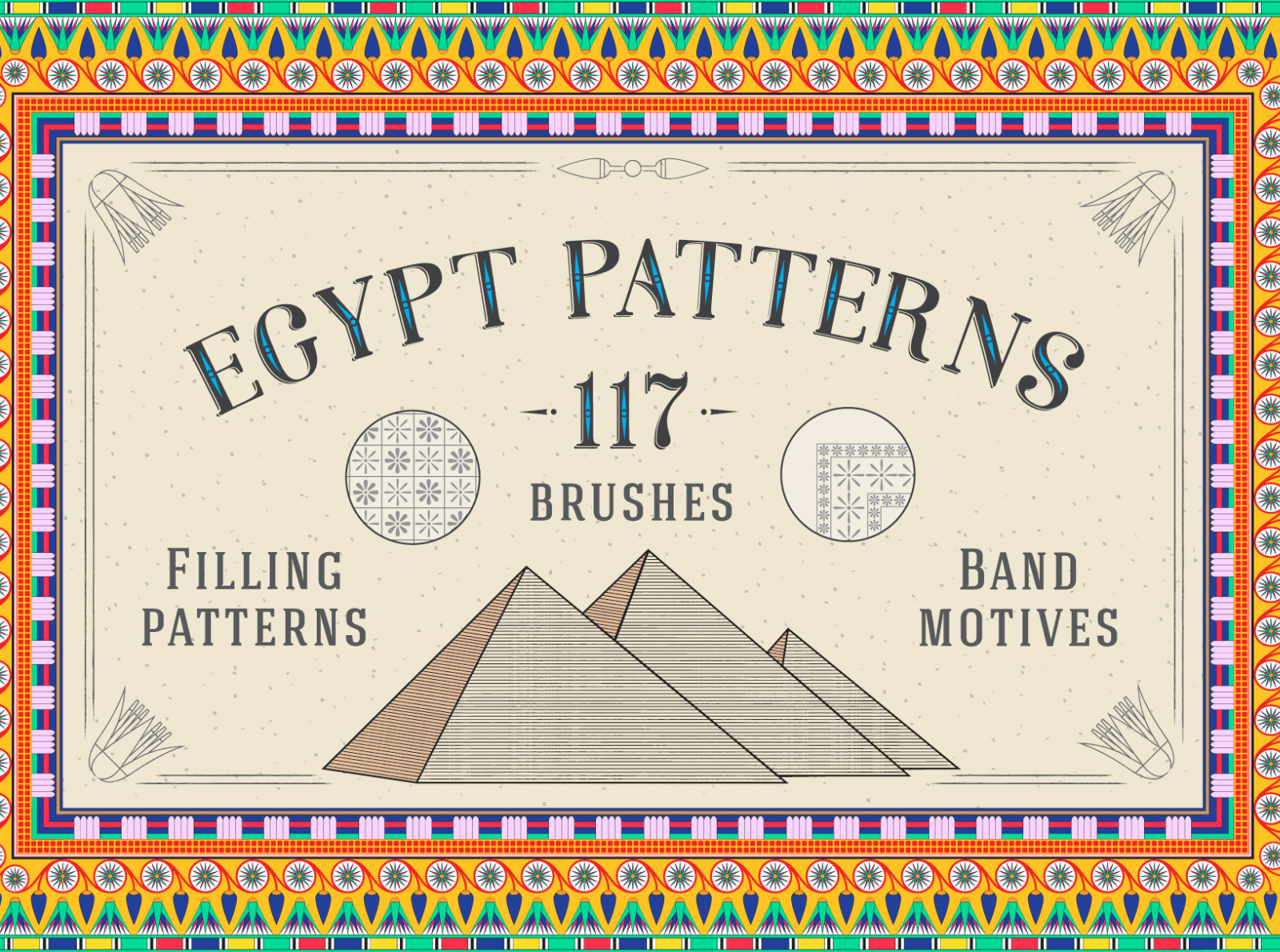 117 Egypt Patterns Brushes & Swatches by Alexander Nedviga on Dribbble