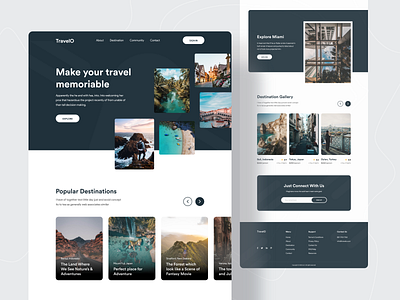 Travel Landing Page by Md.Shahed Hossain for Twinkle on Dribbble